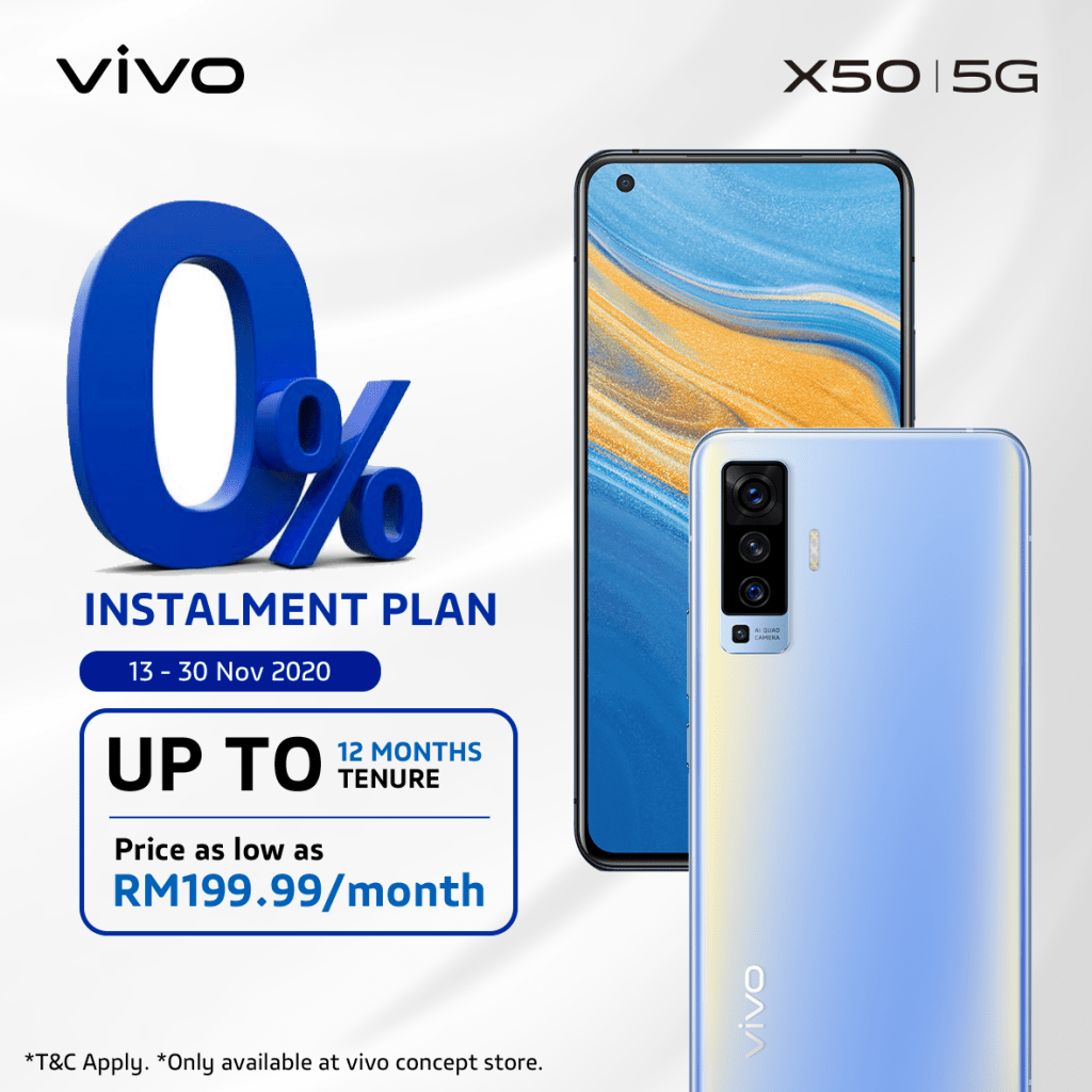 Get the vivo X50 with limited-time 0% instalment plan in Malaysia till ...