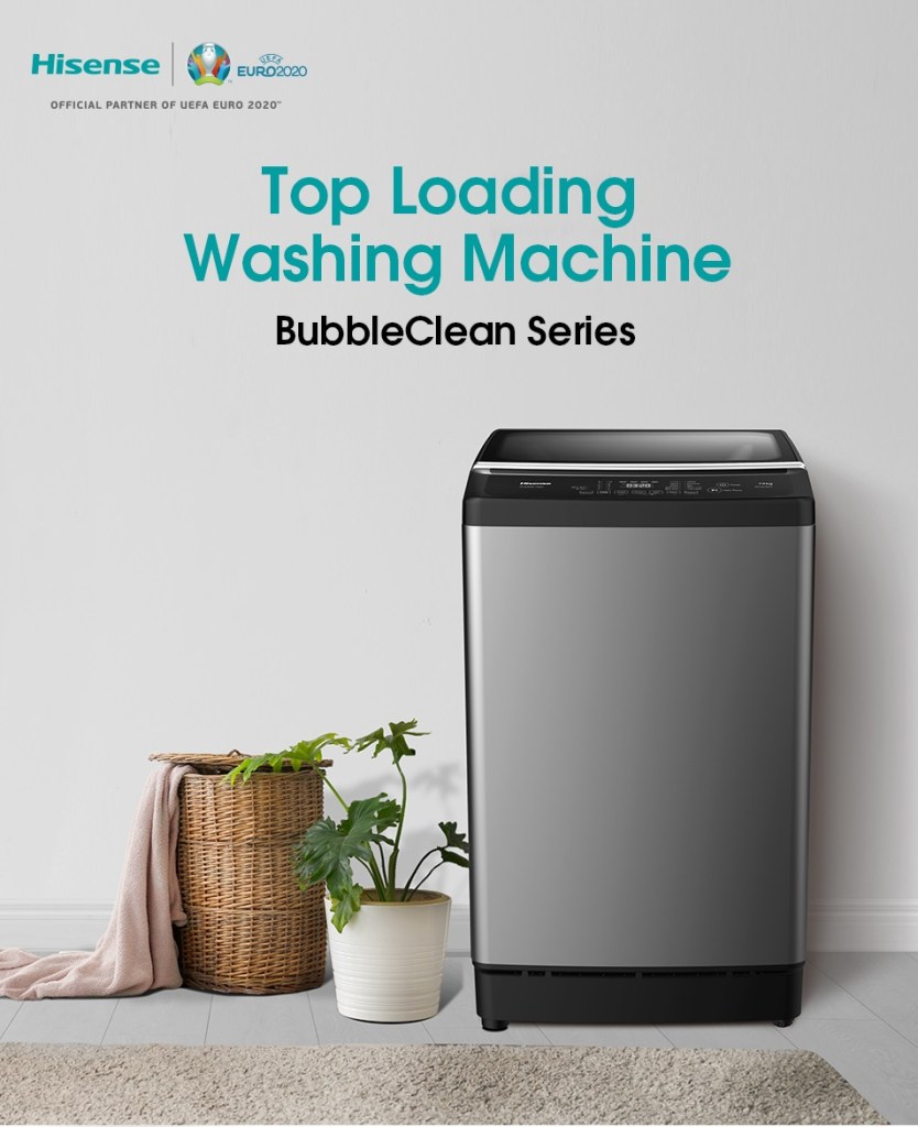 Hisense Top Loading Washing Machine BubbleClean series available in ...