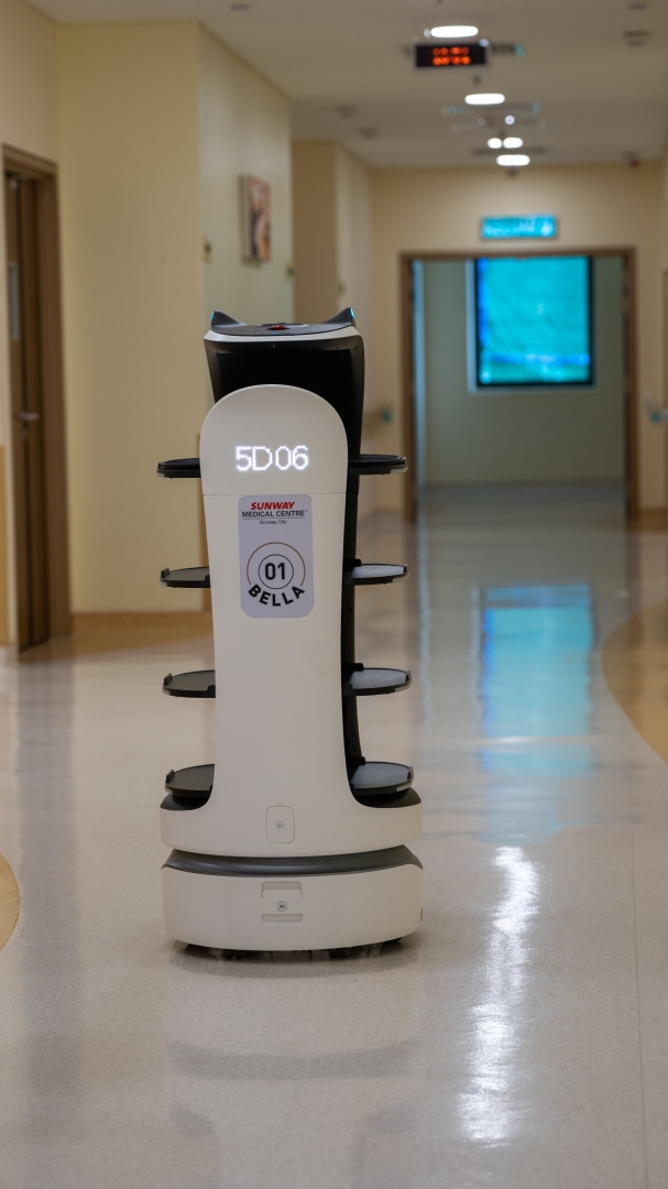 Sunway Medical Centre debuts BellaBot, a cat-like autonomous robot, to ...