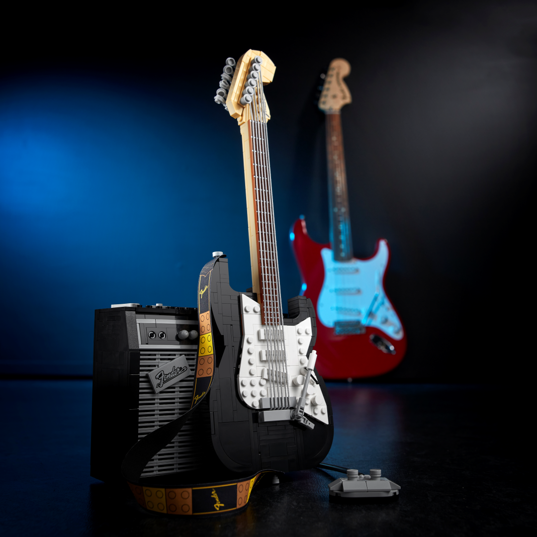 Amp up your rock with the LEGO Ideas Fender Stratocaster set in ...