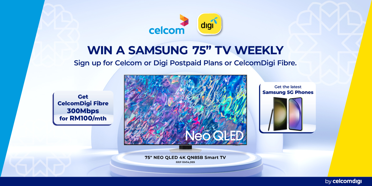 CelcomDigi’s Switch & WIN TV campaign offers a chance to win Samsung 75 ...