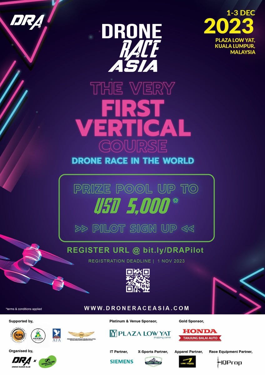 Malaysia sets to host World's First Indoor Vertical FPV Drone Race at ...