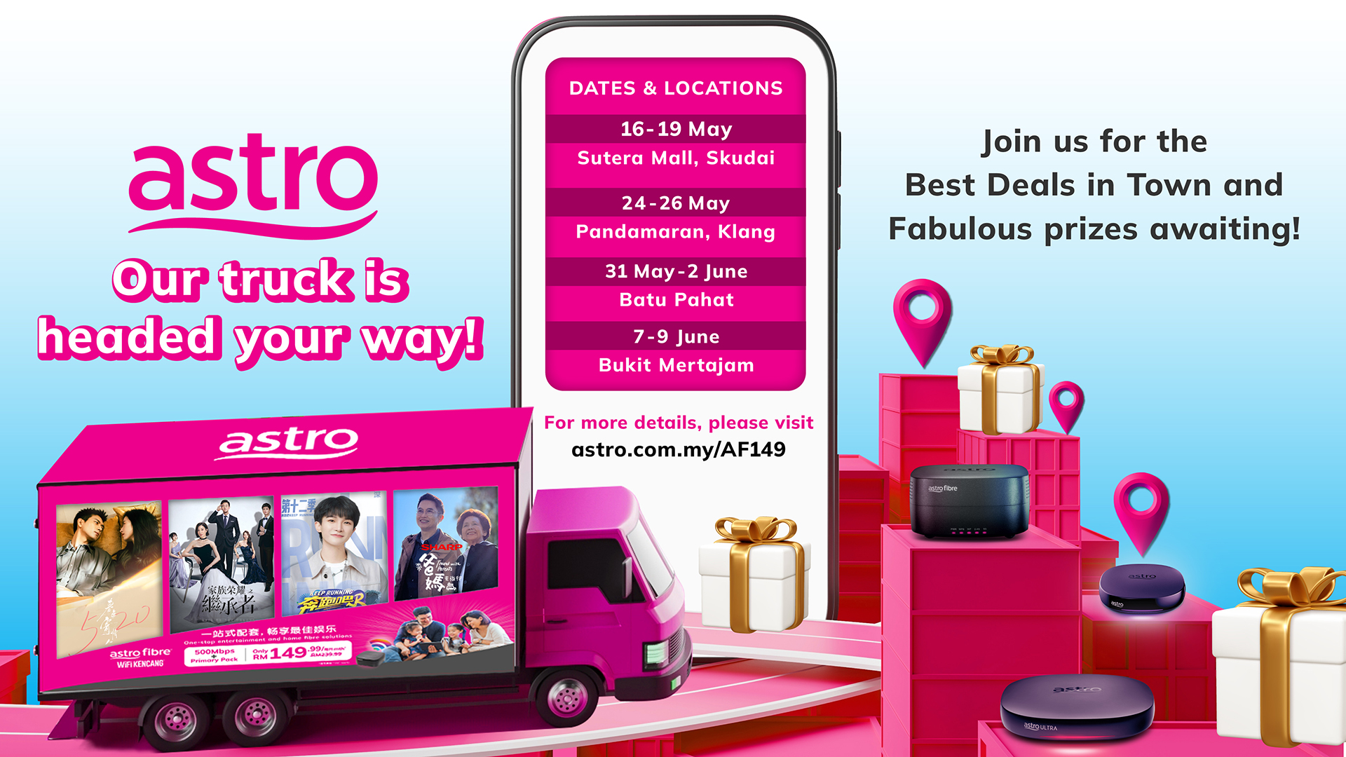 Astro Malaysia’s Pop-Up Truck Roadshow offers Special limited time ...