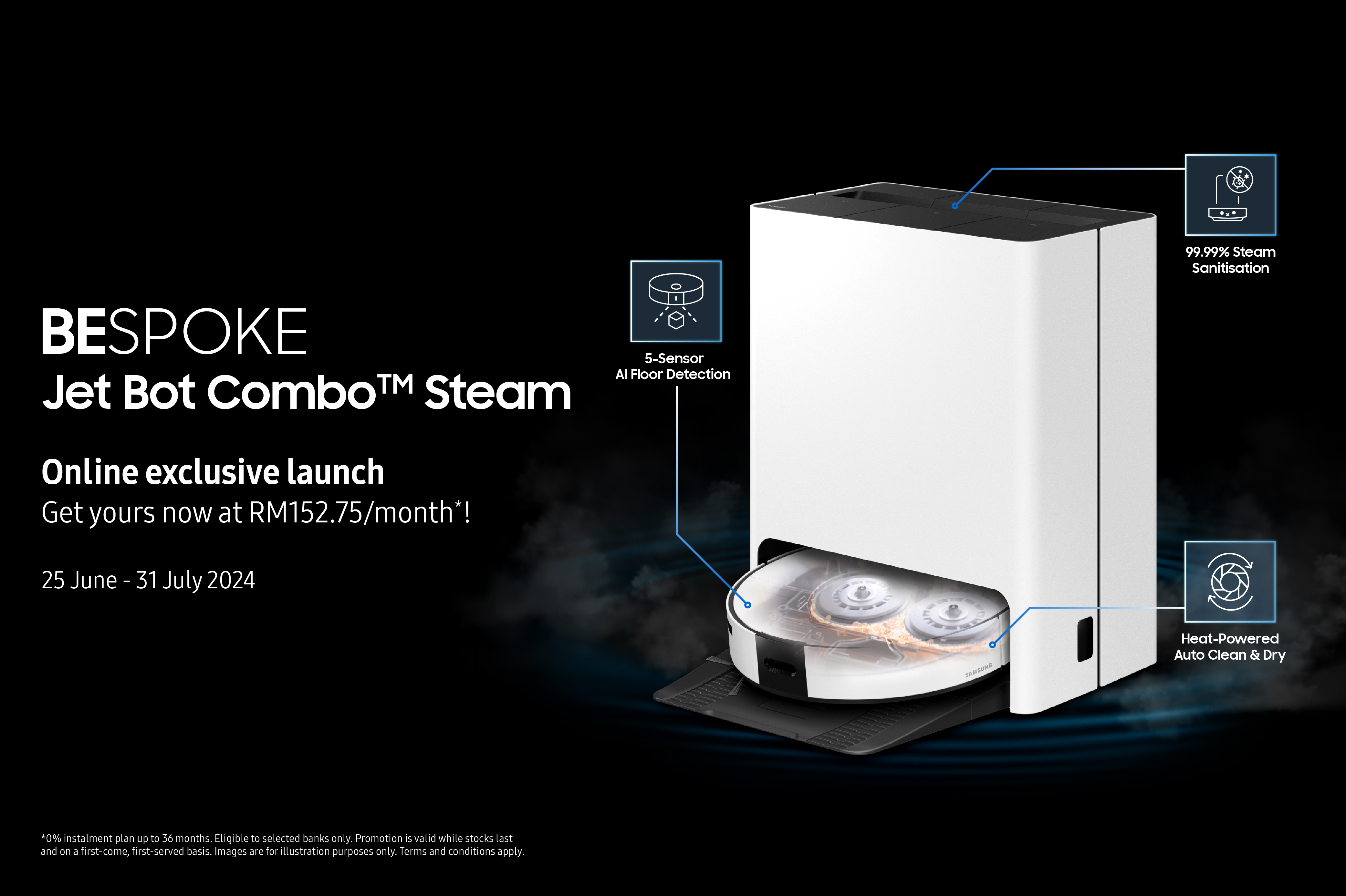 Samsung BESPOKE Jet Bot Combo Steam officially launched in Malaysia ...