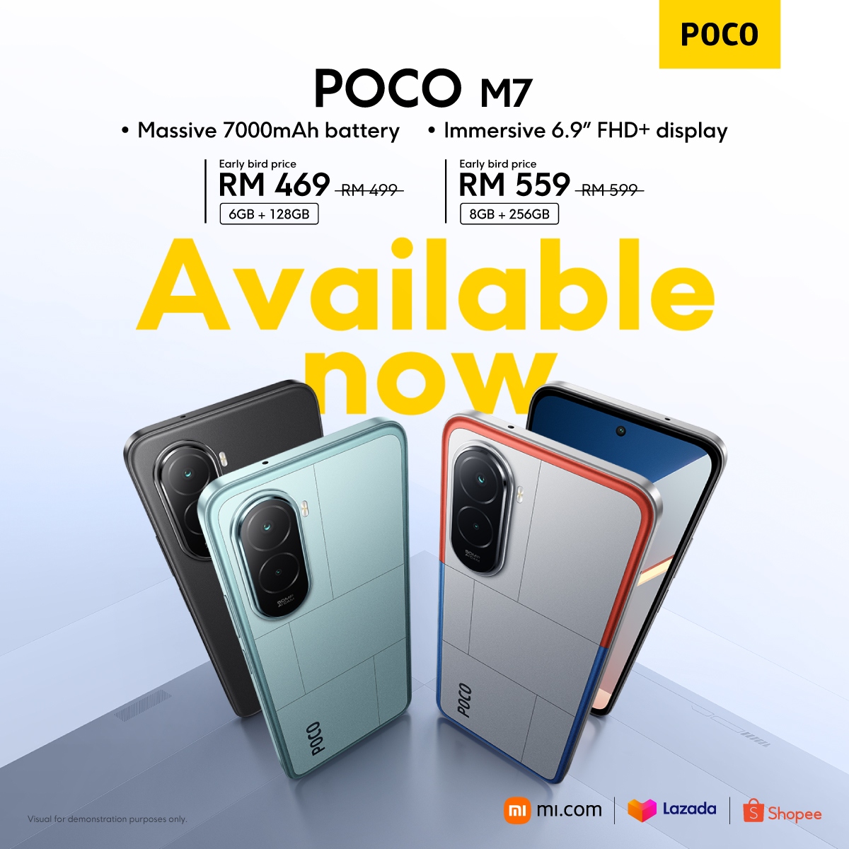 POCO M7 with 7000 mAh battery now available in Malaysia - TrendGrnd
